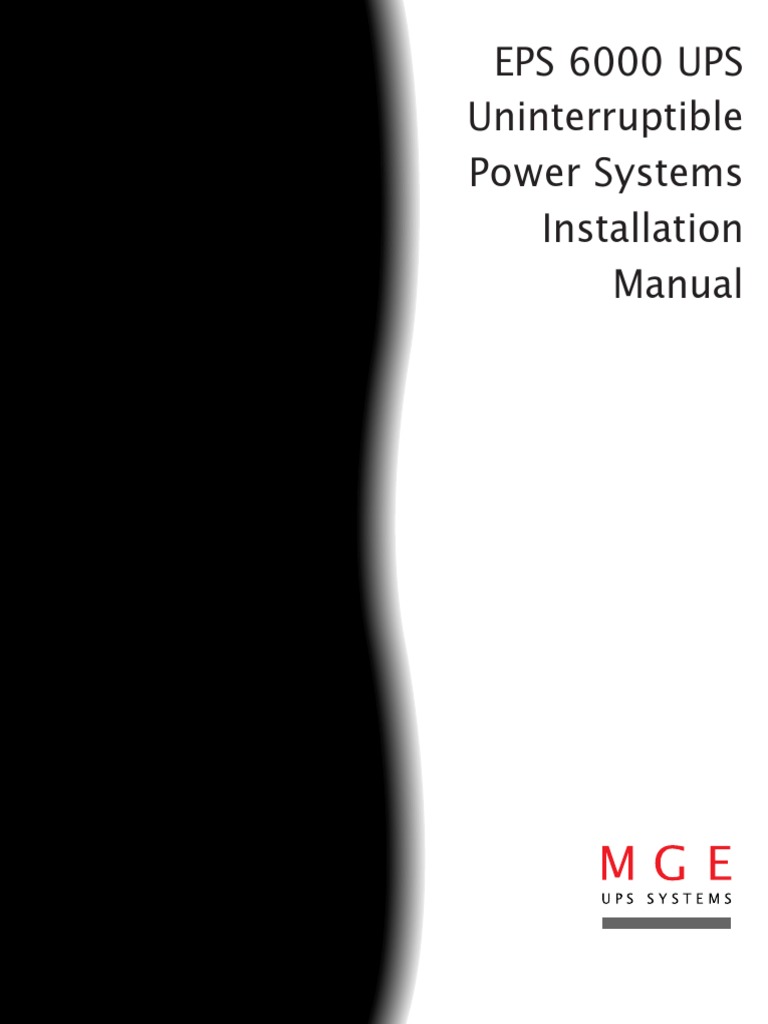 Galaxy EPS 6000 Installation | PDF | Power Inverter | Rectifier