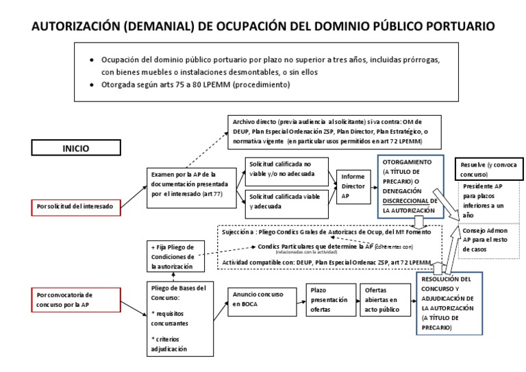 Esquema AUTORIZACIÓN Ocupación Privativa DPP | PDF