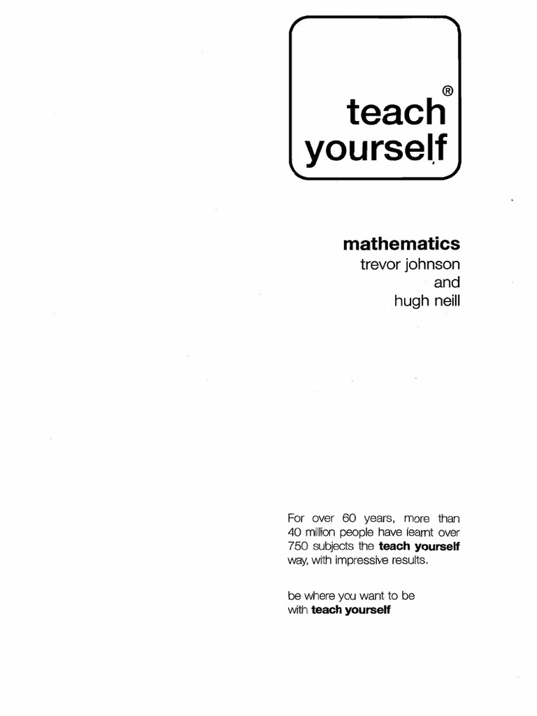Teach Yourself Mathematics | PDF | Teaching Mathematics | Inquiry