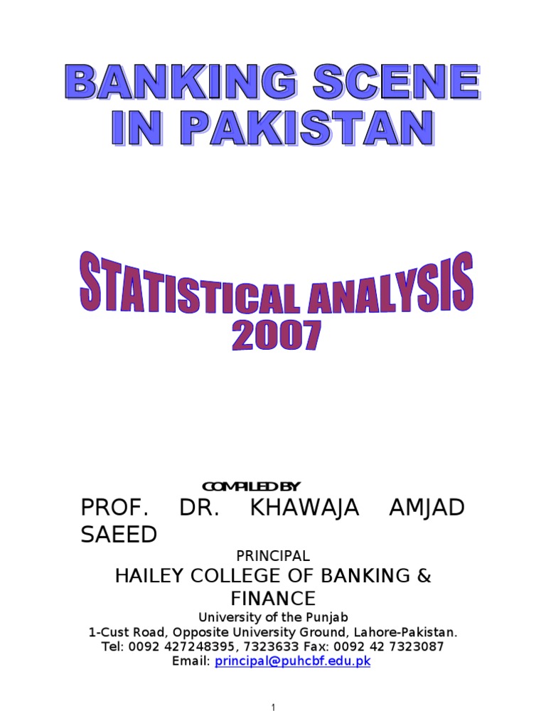 Overview of Pakistan's Banking Sector | PDF | Finance & Money Management