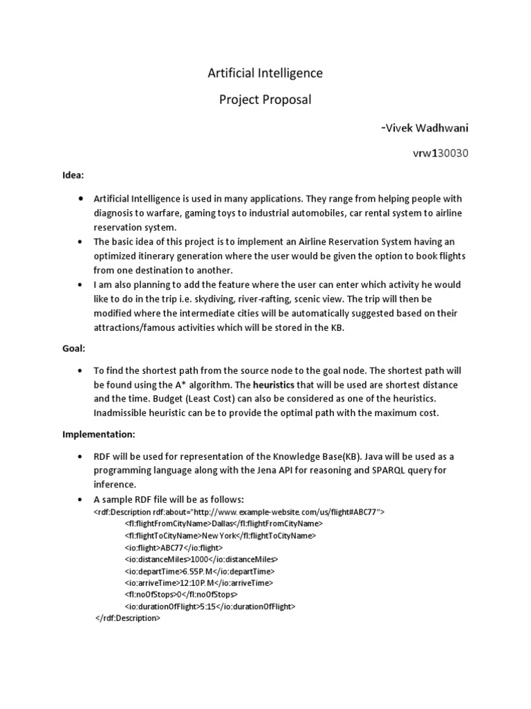 AI Project Proposal | PDF