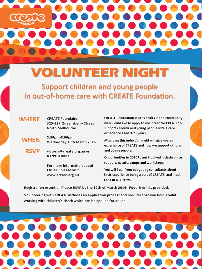 Create Volunteer Night | PDF
