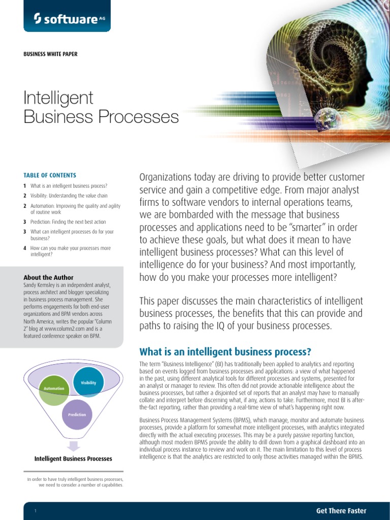 Intelligent Business Process | PDF | Business Process | Business ...