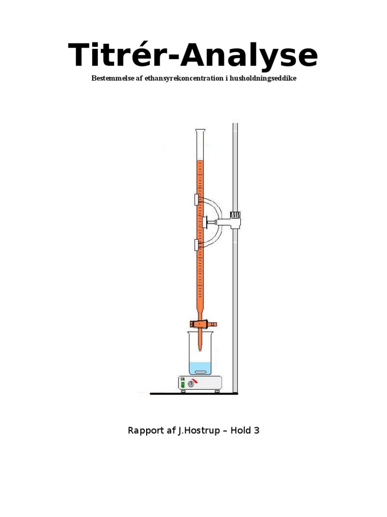 Rapport Om Titrering Af Husholdningseddike | PDF