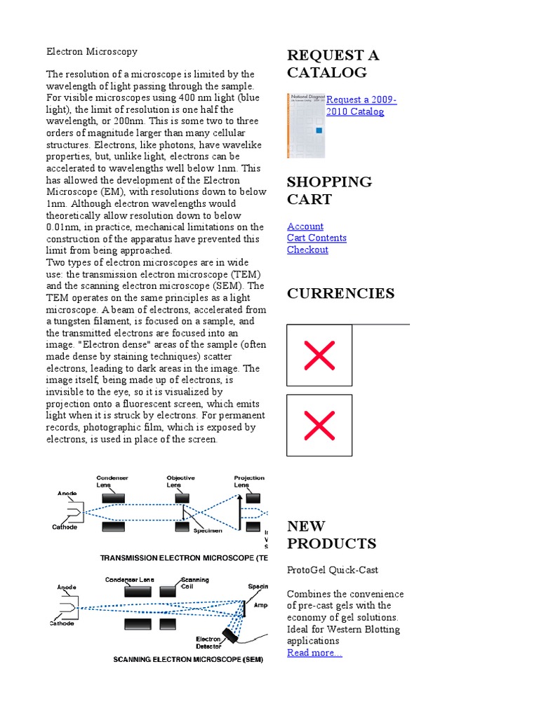 Electron Micros | PDF | Electron Microscope | Microscopy