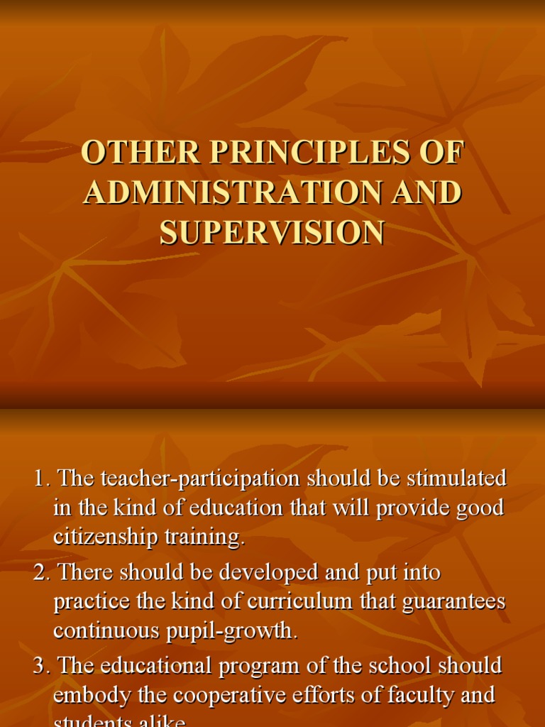 Principles of Democratic Supervision | PDF | Democracy | Political ...