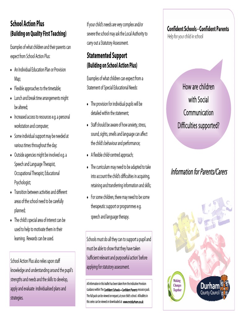 School Action Plus: (Building On Quality First Teaching) | PDF ...