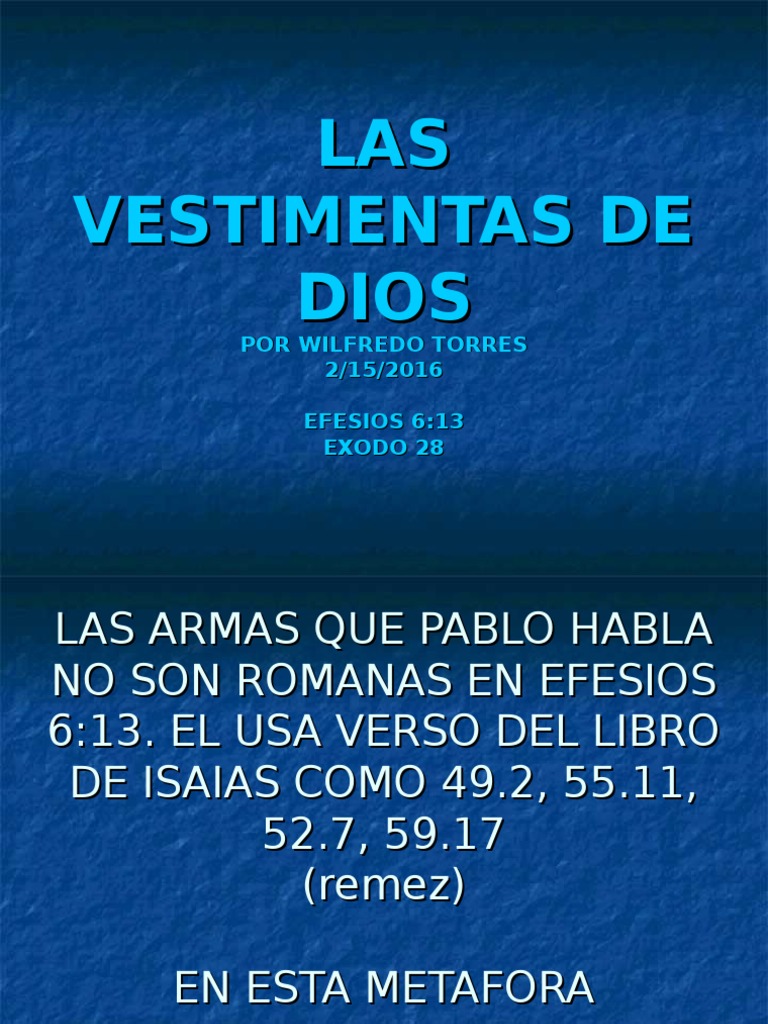 Las Vestimentas de Dios | PDF | Sacerdote | Pablo el apóstol