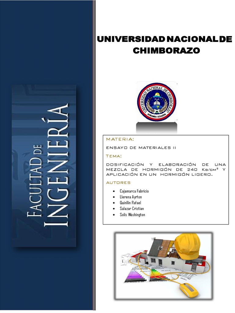 Proyecto Final Hormigon Ligero | PDF | Hormigón | Ingeniería de Edificación