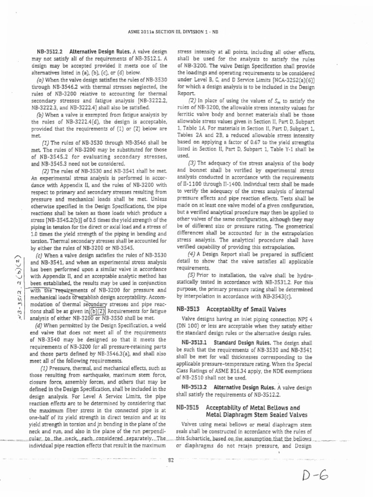 ASME Section III NP Extract | PDF | Stress (Mechanics) | Stress–Strain ...