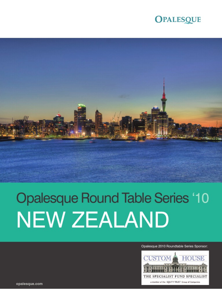Opalesque 2010 New Zealand Roundtable | PDF | Investment Management ...