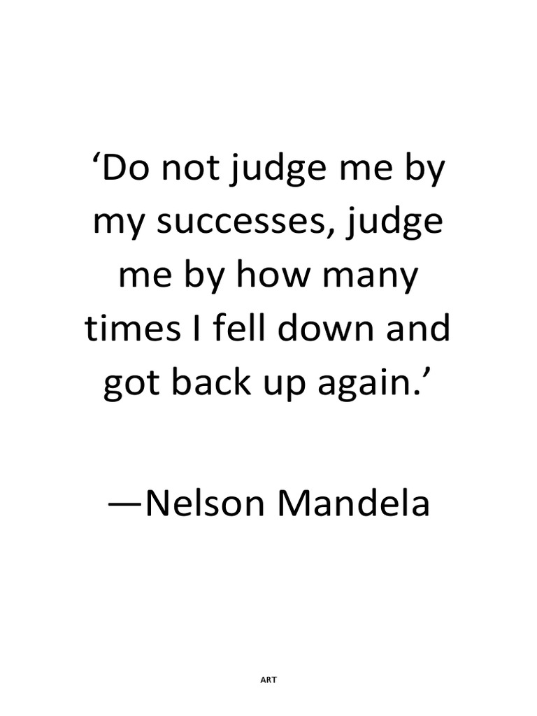 Do Not Judge Me by My Successes | PDF