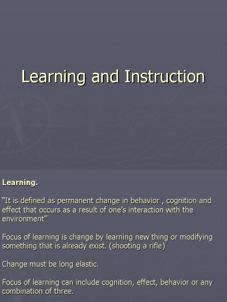 Learning and Instruction | PDF | Learning | Insight
