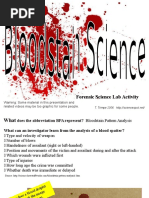 Understanding Blood Spatter Types | PDF | Blood | Drop (Liquid)