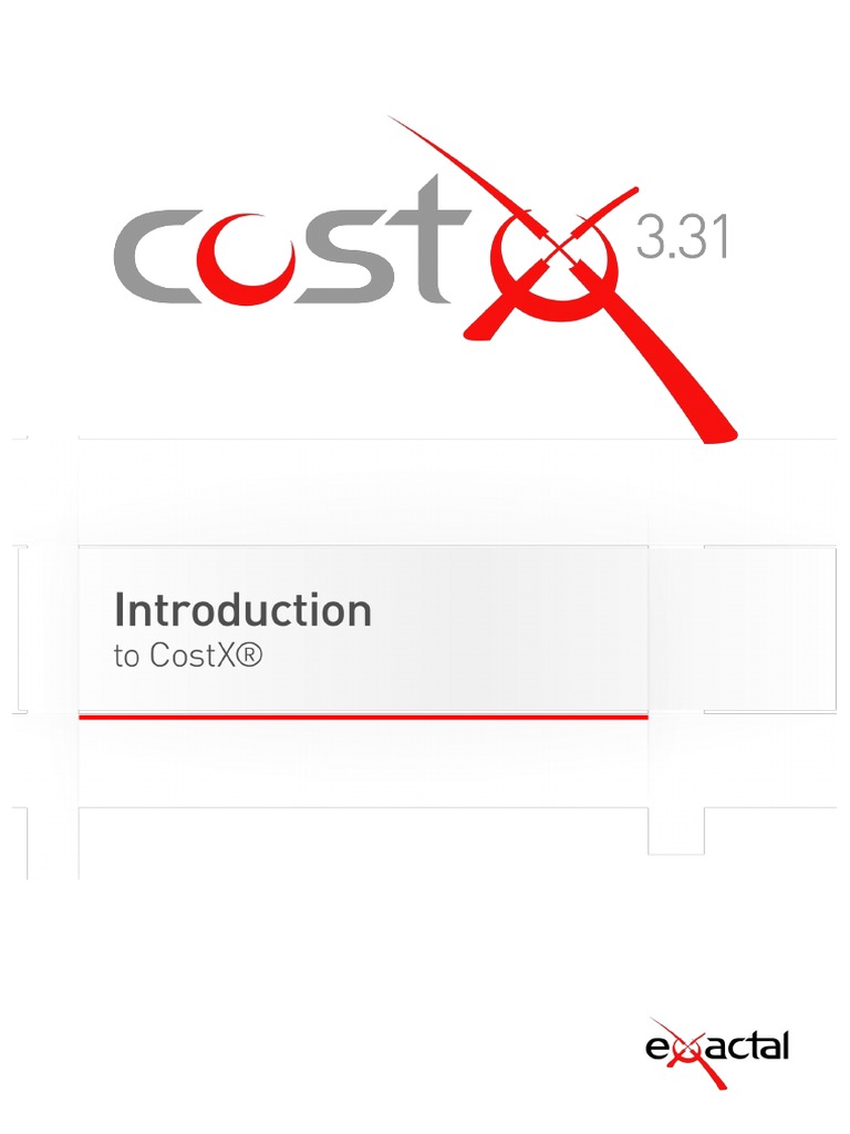 Introduction To CostX | PDF | 2 D Computer Graphics | Computer Aided Design