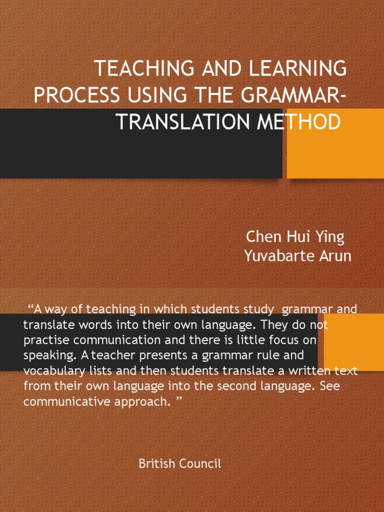Grammar-Translation Method | PDF | Second Language | Symbols