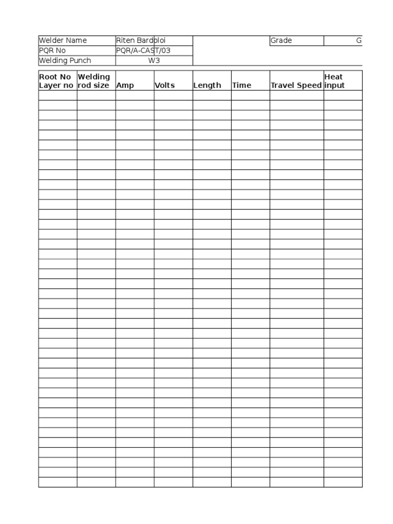 Welding Data Sheet | PDF | Welding | Construction