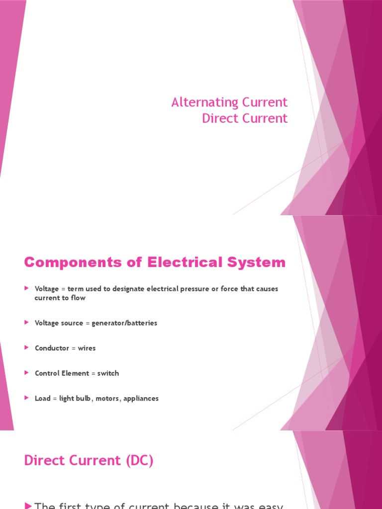 Alternating Current vs. Direct Current | PDF | Direct Current ...