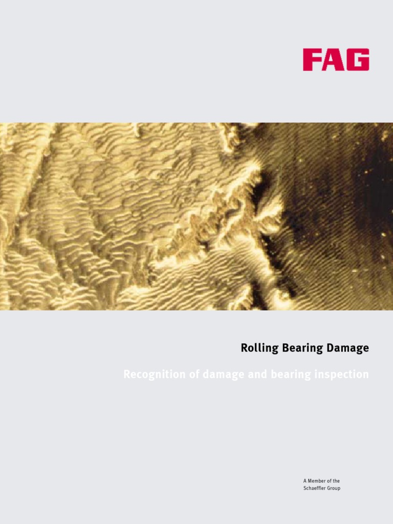 FAG - Rolling Bearing Damage | PDF | Bearing (Mechanical) | Wear