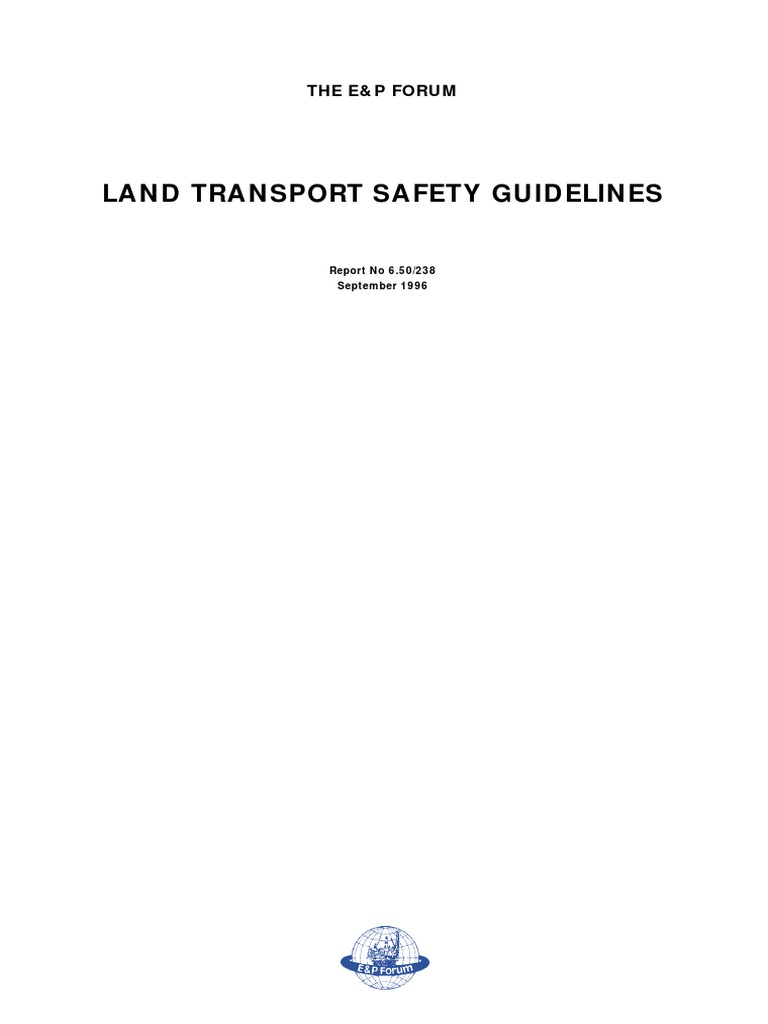 Land Transport Safety Guidelines | PDF | Risk Management | Audit