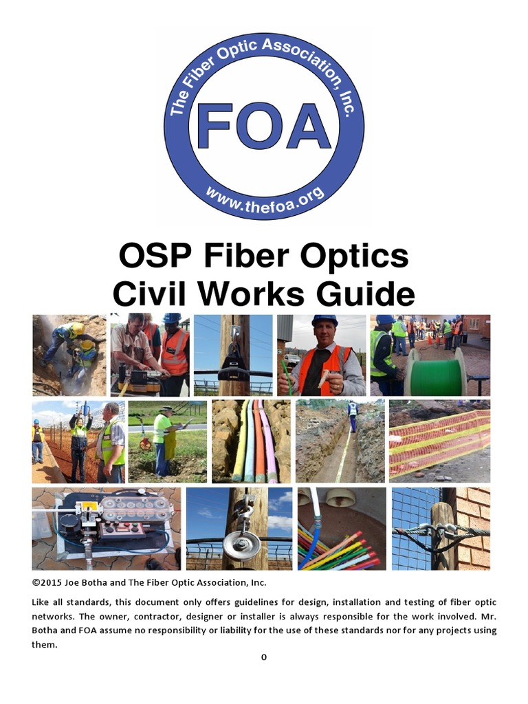 OSP Civil Works Guide-FOA | PDF | Personal Protective Equipment | Easement