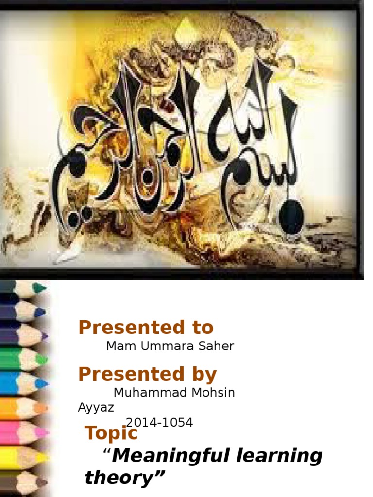 An Overview of Ausubel's Meaningful Learning Theory and its Key ...