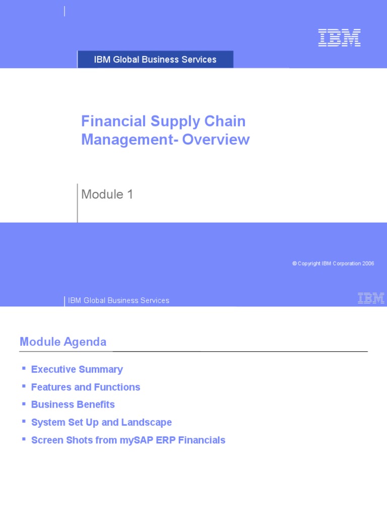 FSCM-AR FSCM Overview PPT 01 ECC6 V2.0 | PDF | Supply Chain Management ...
