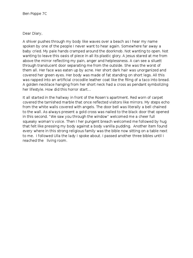 Dear Diary | PDF | Mystery, Thriller & Crime Fiction