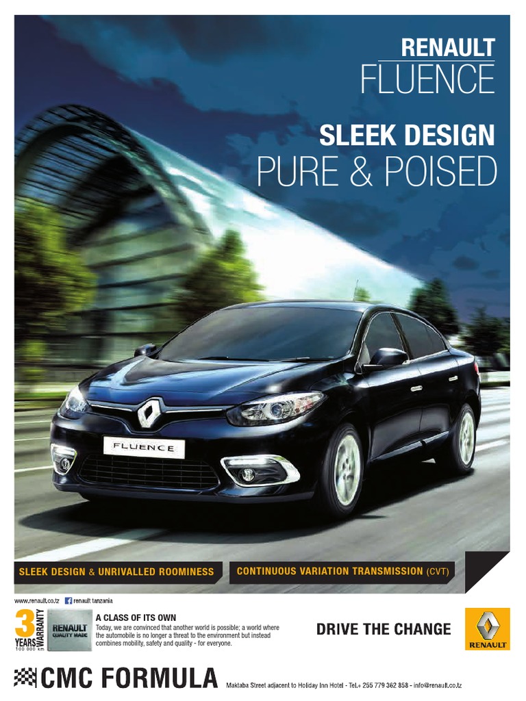 Flyer Fluence PDF | PDF | Fuel Economy In Automobiles | Transmission ...