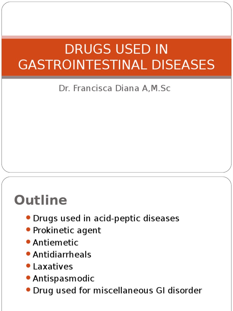 Gastrointestinal Drugs Overview | PDF | Irritable Bowel Syndrome ...