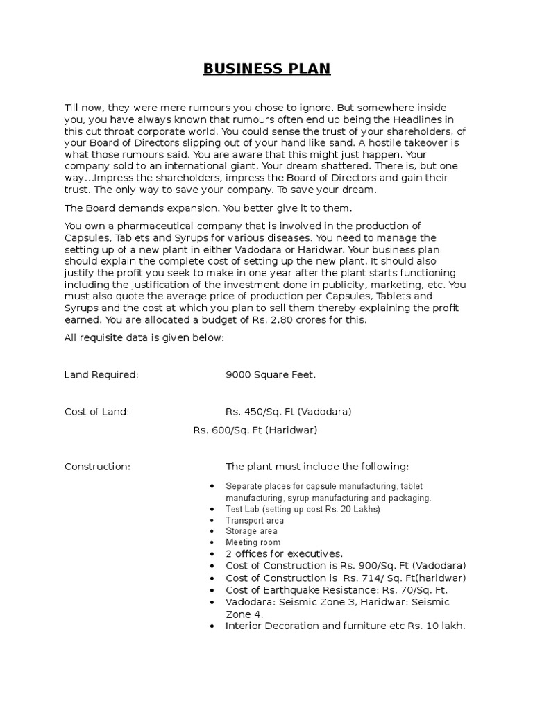 Businessplan Final | PDF | Economies | Business