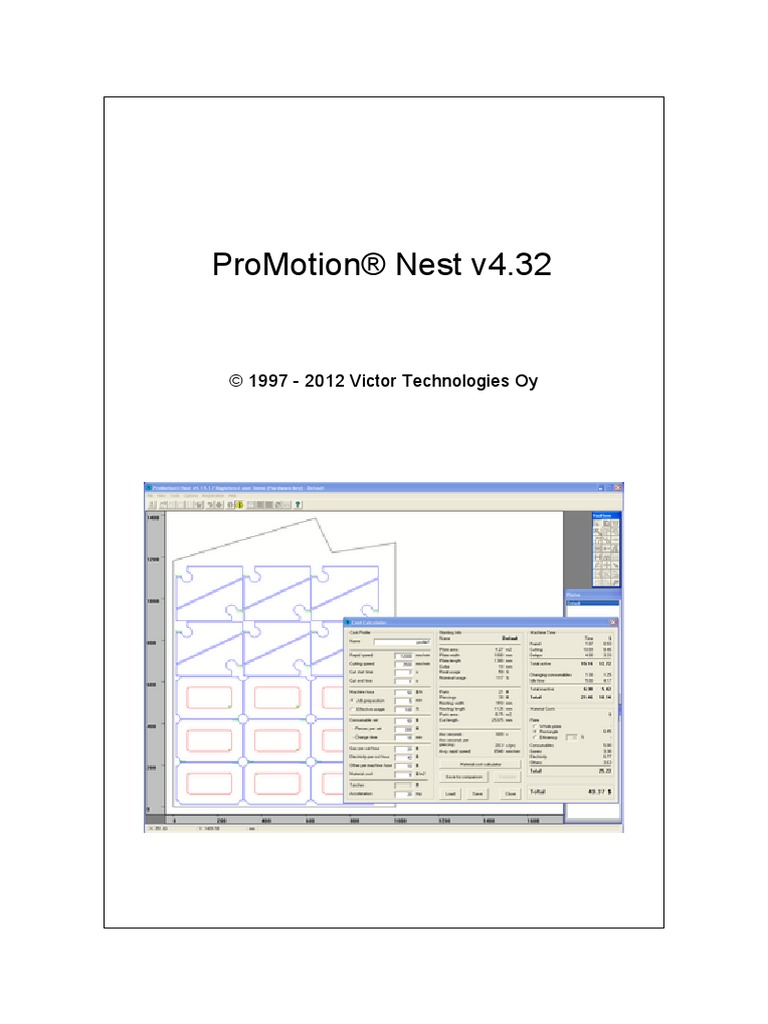 CNC Nesting Tutorial | PDF | Menu (Computing) | Cursor (User Interface)