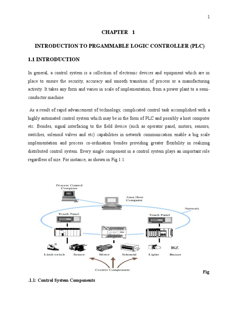 Complete Report1 PLC | PDF | Programmable Logic Controller | Central ...