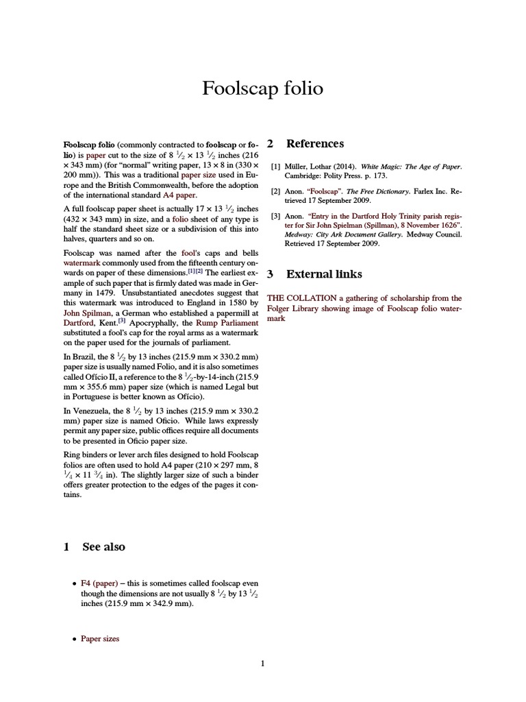 Foolscap Folio | PDF | Biodegradable Materials | Stationery