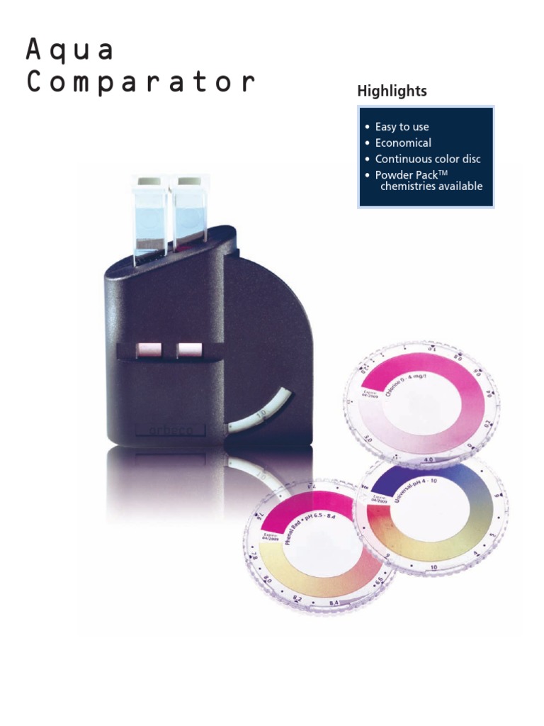 Aqua Comparador Catalogo Orbeco Hellige Aguas Colombia | PDF | Chlorine ...