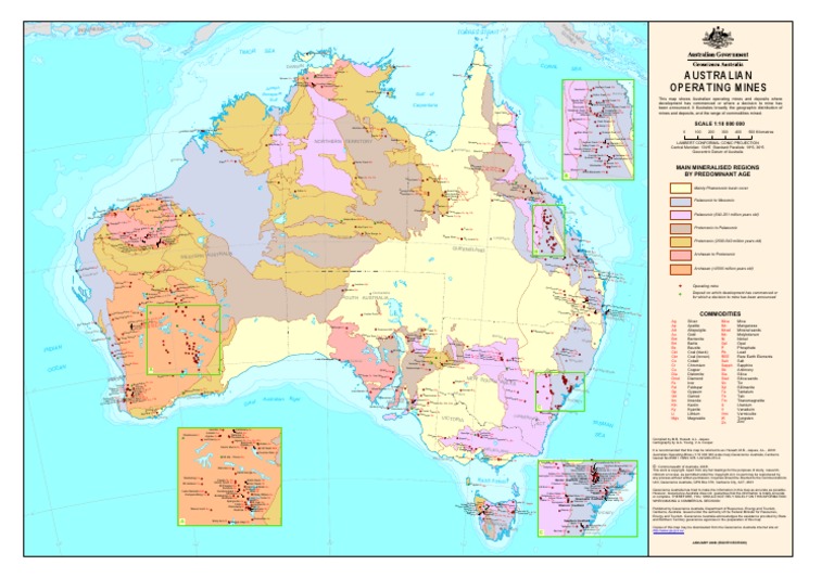 Map of Mines in Australia | PDF | Science | Geology