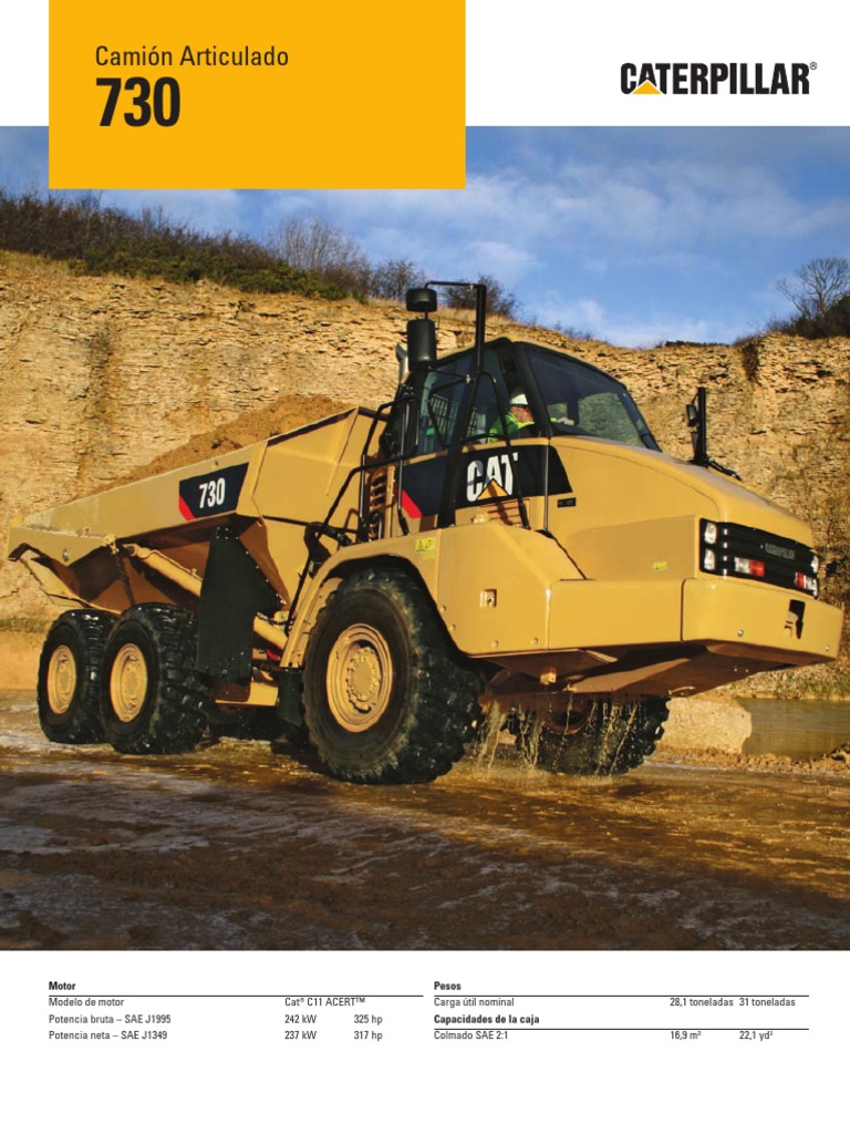 730 Camión Articulado Caterpillar PDF | PDF