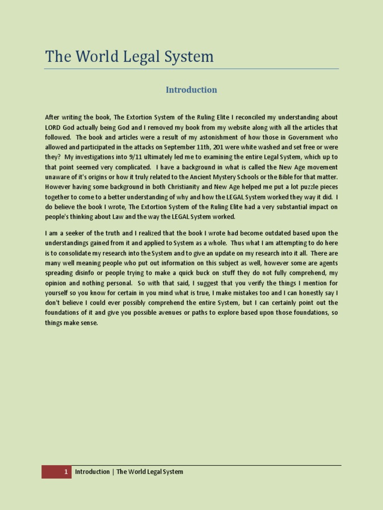 World Legal System | PDF | Oath Of Office | House Of Lords