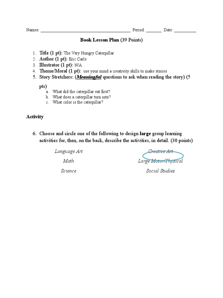 Book Lesson Plan-1 | PDF | Games & Activities