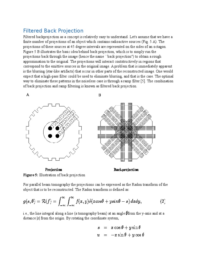 Filtered Back Projection | Mathematical Analysis | Theoretical Physics