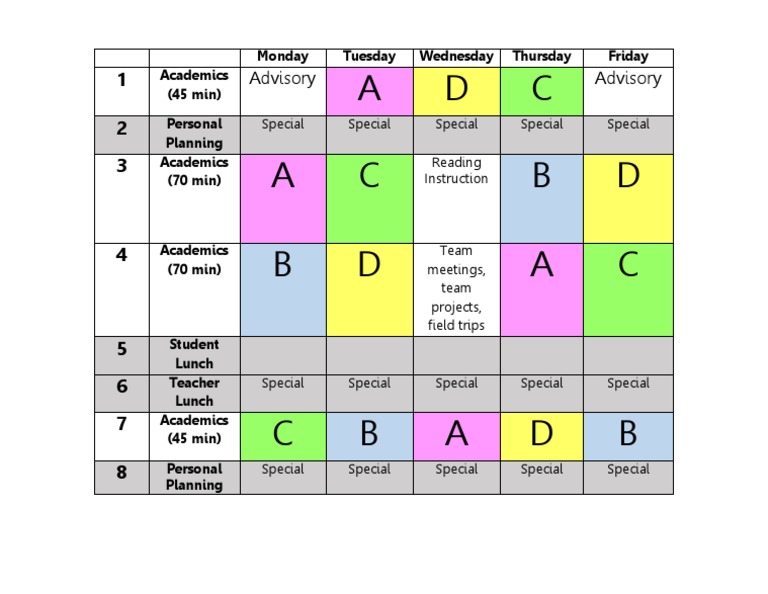 Team Schedule 2 | PDF