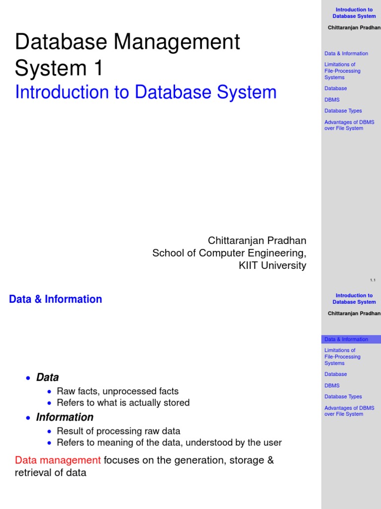 Database Management System 1 | Download Free PDF | File System | Databases