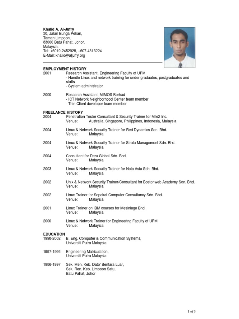 Khalid Personal | PDF | Cisco Systems | Telecommunications