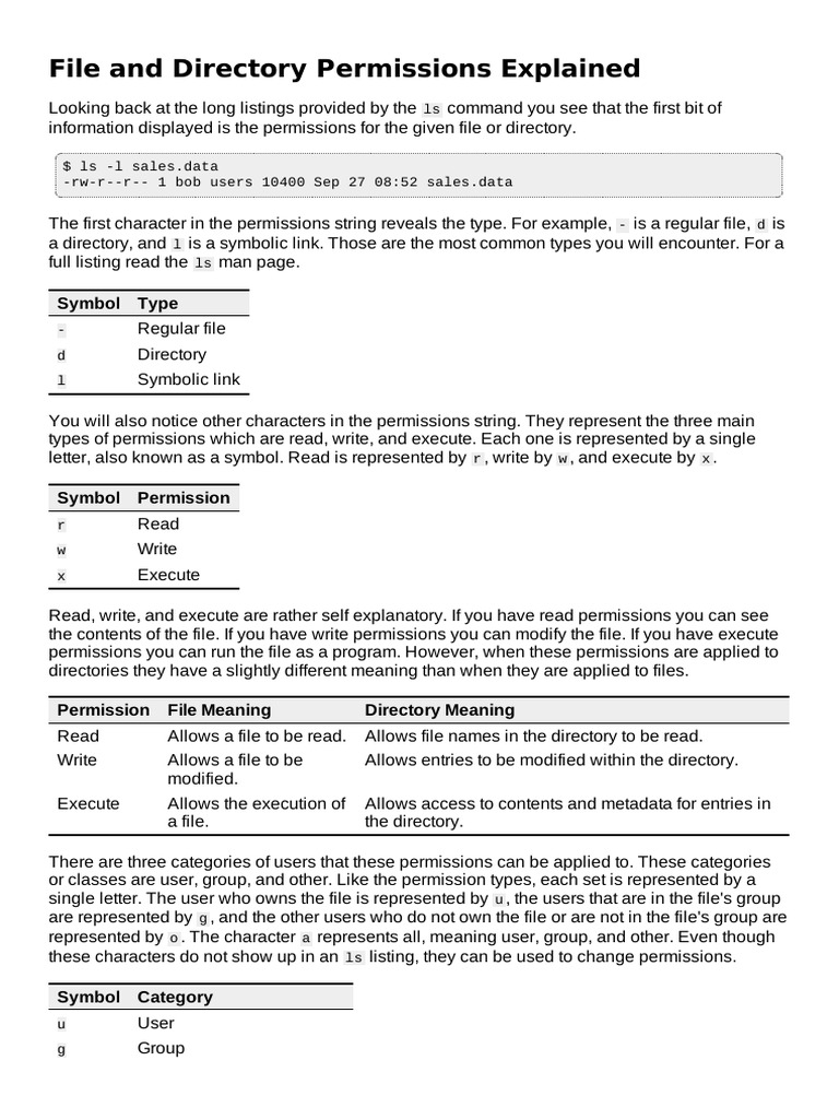 2014 02-26-21!02!16 File and Directory Permissions Explained Text | PDF | Operating System ...