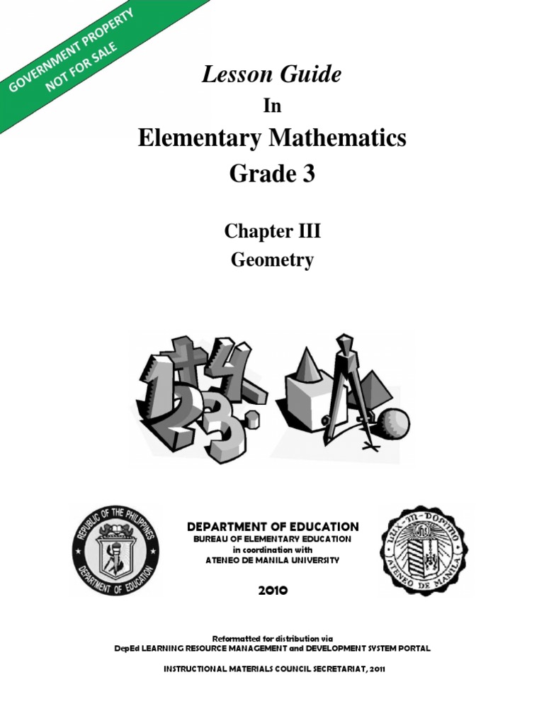LESSON GUIDE - Gr. 3 Chapter III - Geometry v1.0 PDF | PDF ...