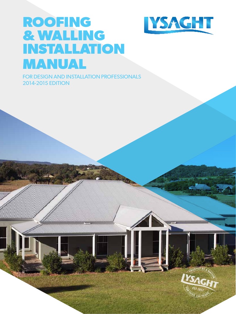 Roofing & Walling Installation Manual: For Design and Installation ...