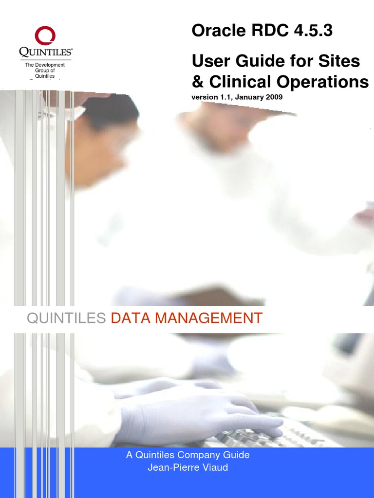 Oracle RDC 4.5.3 User Guide For Sites & Clinical Operations: Data ...