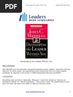 Developing the Leader Within You Review | PDF | Leadership | Applied ...