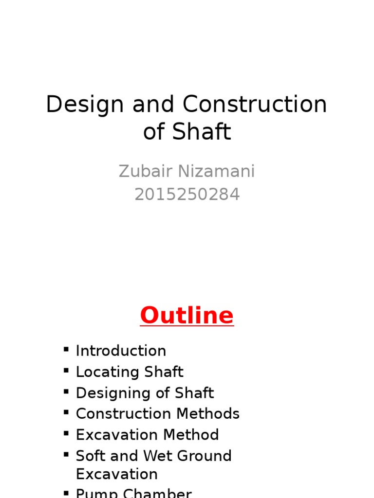 Shaft Design and Construction Methods | PDF | Deep Foundation | Tunnel