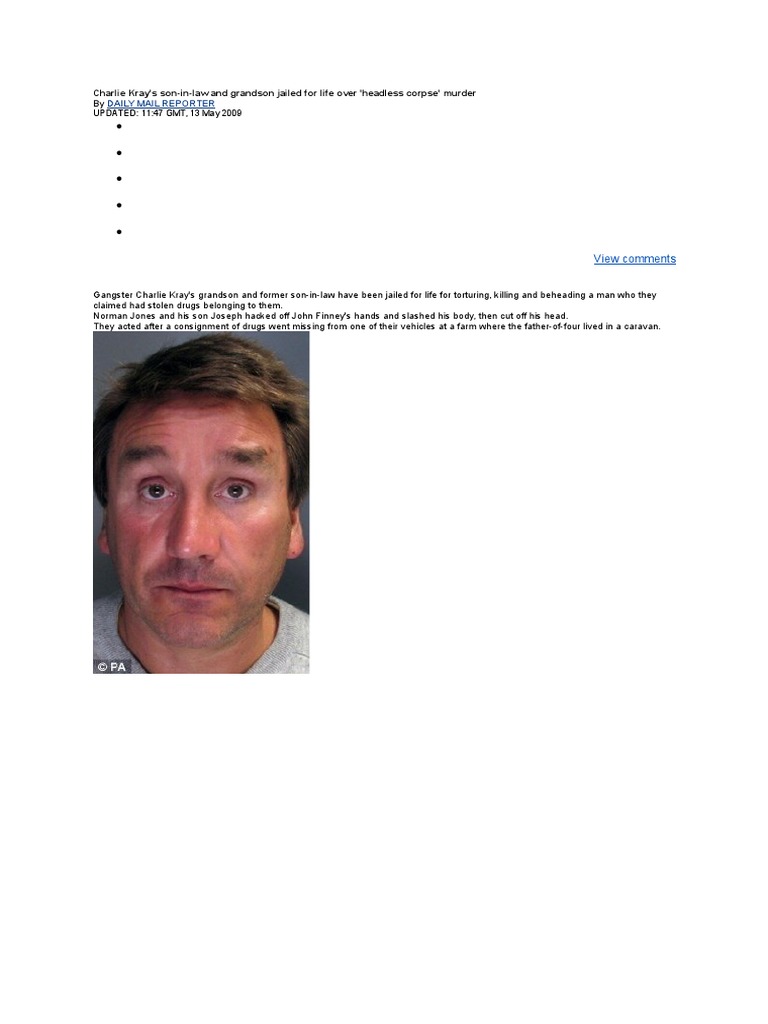 Charlie Kray | PDF | Kray Twins | Human Rights Abuses